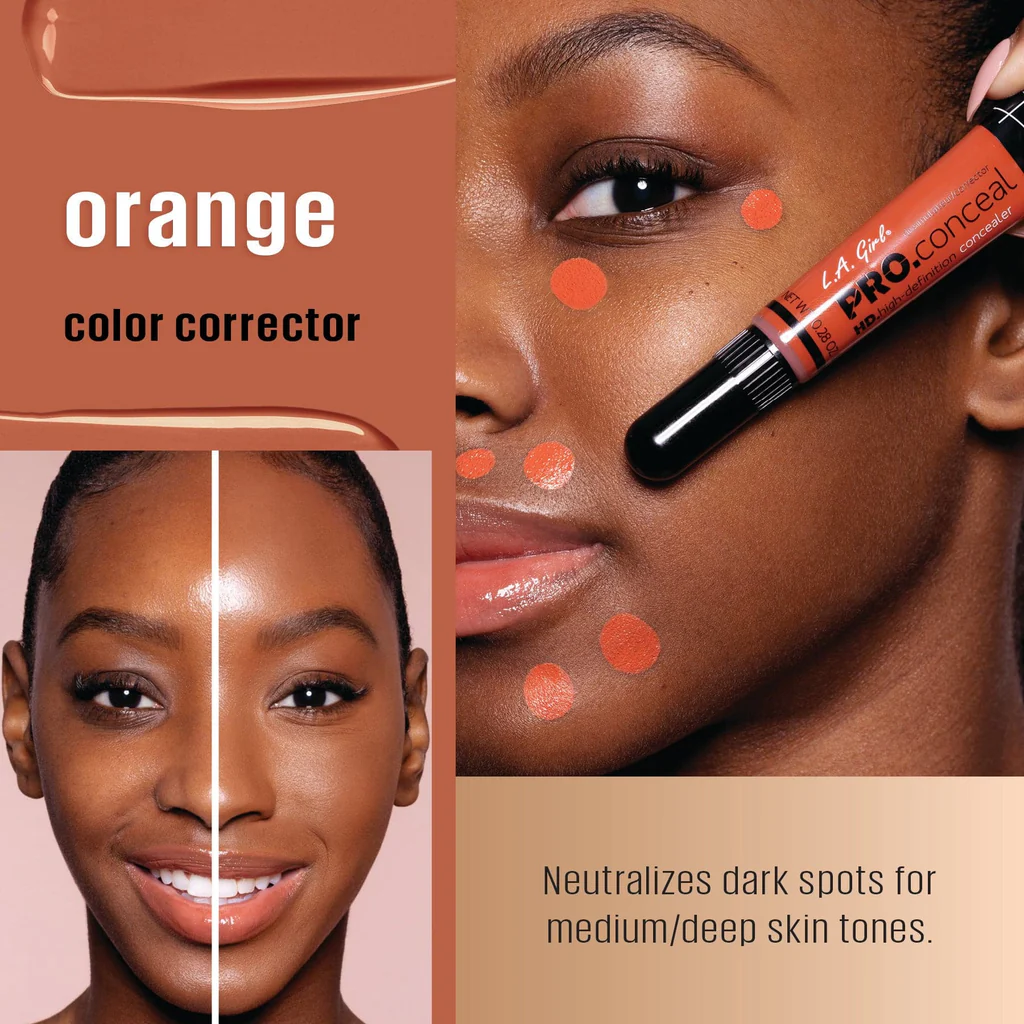 LA GIRL - CORRECTOR DE COLOR NARANJA PRO CONCEAL HD ORANGE | Kabuki.pe