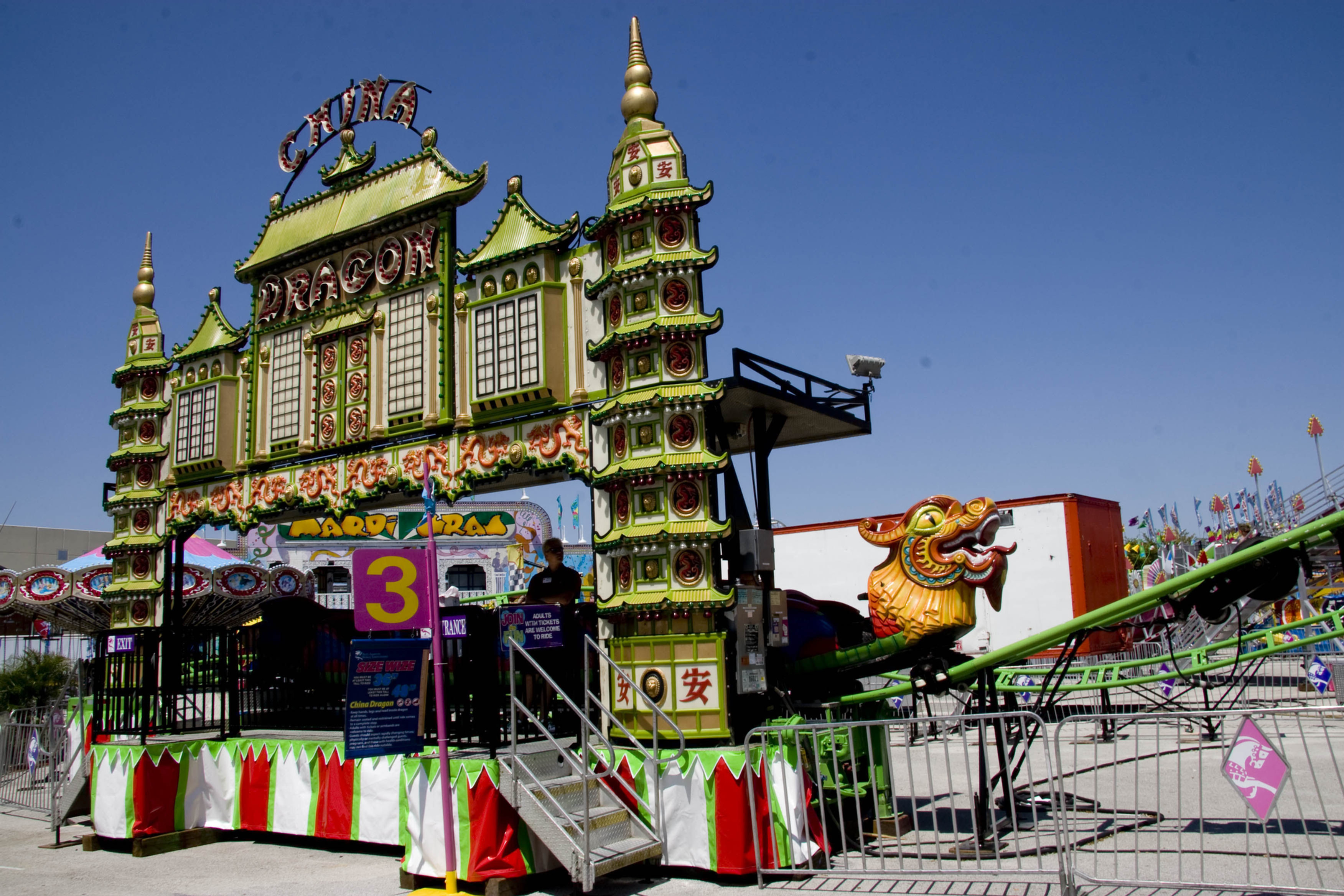 RENT A CHINA DRAGON. WE HAVE MANY ROLLER COASTER TO CHOOSE FROM