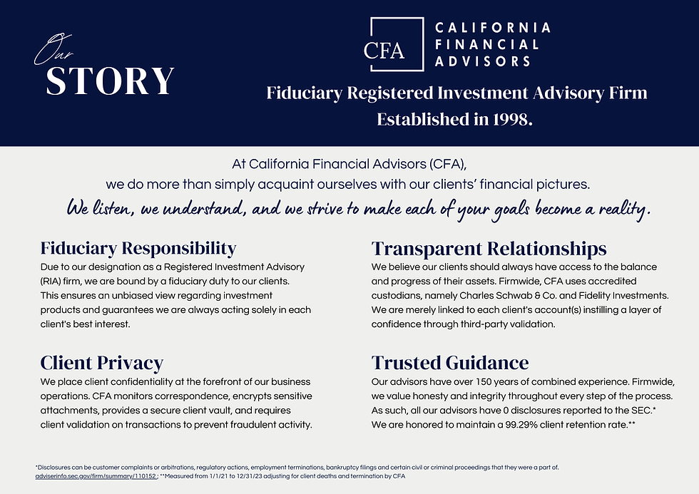 Services | California Financial Advisors | San Ramon