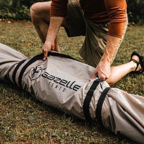 Gazelle G6 6-Sided Portable Gazebo w/ TriTech Mesh | Red Clay Rally