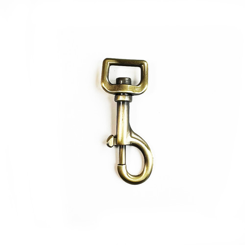 Brushed Antique Brass Trigger Hook | Woodheads