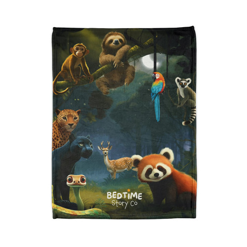 Goodnight Rainforest Soft Snuggle Blanket | Bedtime Story Co