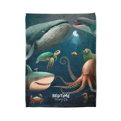 Goodnight Ocean Soft Snuggle Blanket | Bedtime Story Co