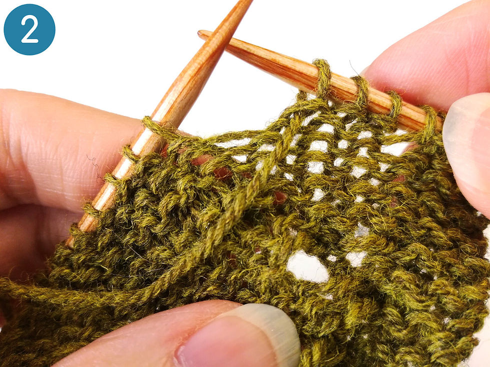 Three Ways to Knit Centered Double Decrease Purlwise (CDDp) :: talvi knits.