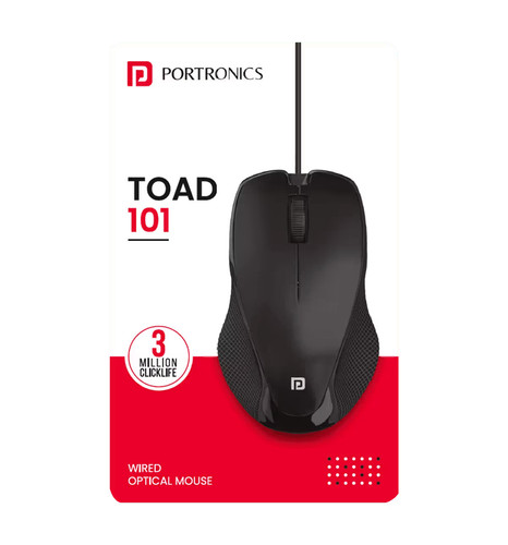 PORTRONICS WIRED MOUSE TOAD 101 | SR COMPUTERS