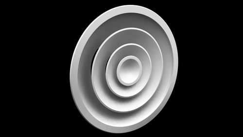 Round Ceiling Diffuser Dish Shape - Cycnix Air Grilles/Diffusers
