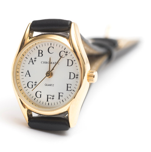 Chromatic Scale Watch for Women in Gold