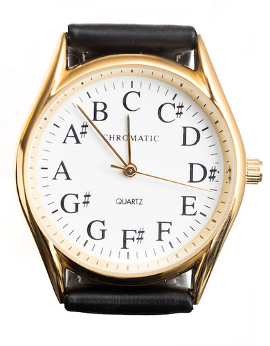 Chromatic Scale Watch for Men in Gold