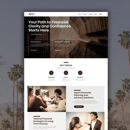 Wix Financial Advisor Website Template | UrThemes