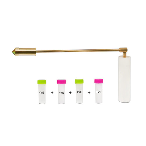 Aura scanner with sample pieces in a box | Gitu's Divine Touch