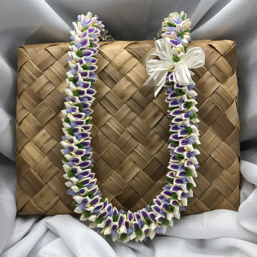 Sweetheart Orchid Fancy Ribbon Lei | My Site