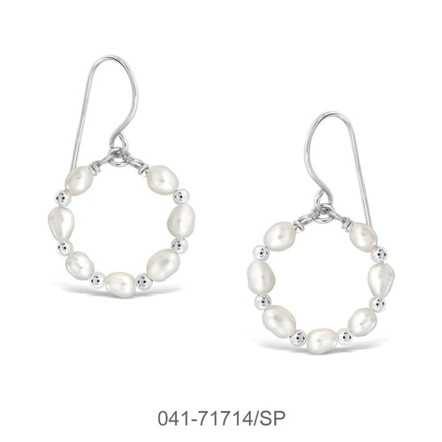 Circle Pearls Earrings | Wong Jewelry