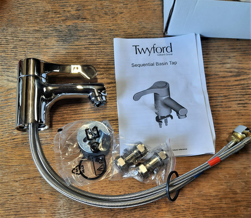 A New Twyford Sequential Basin Mixer Tap With Lever Arm | J&A Bathroom