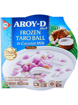Aroy D Frozen Taro Ball in Coconut Milk 180g | FilNor Supermarket