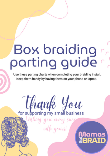 Box braiding parting guide | Mamas That BRAID