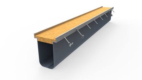 8" wide trench drain forming system | Dura Trench
