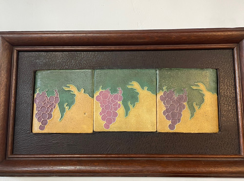 Owens "Grapes" Framed Tile Triptych | Eastwood Gallery