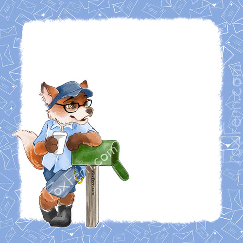 Sticky Note Pad for Mail Carriers - 3x3 - Fox by a Mailbox - Post-it ...