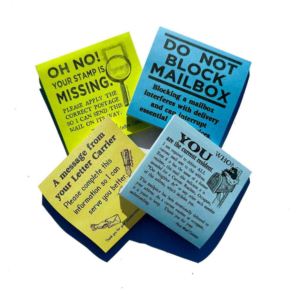 Notice - Sticky-Note Pads for Mail Carriers - MIXED PACK - 4 Post-it ...
