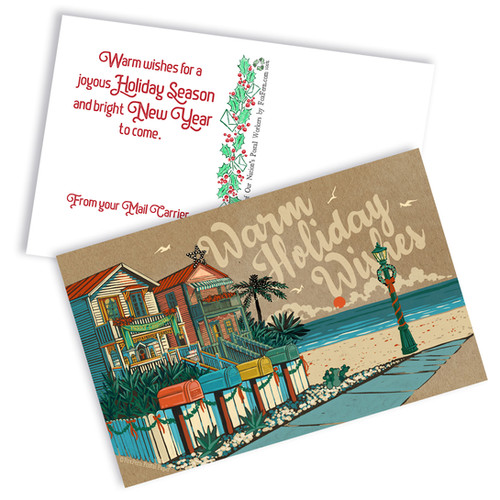 Shore to be a Happy Holiday - Postcards for Mail Carriers - Beach Town ...