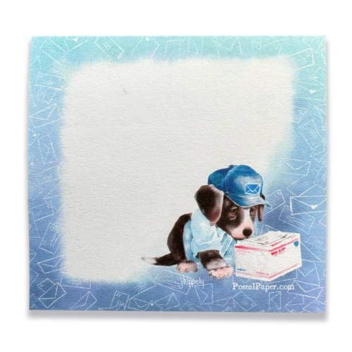 Sticky Notes for Mail Carriers - 3x3 - Puppy Inspecting Mail - Post-it ...