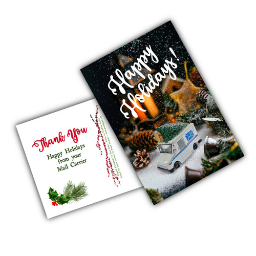ECONOMY - Thank You - Toy LLV - Holiday Postcards for Mail Carriers - 3 ...