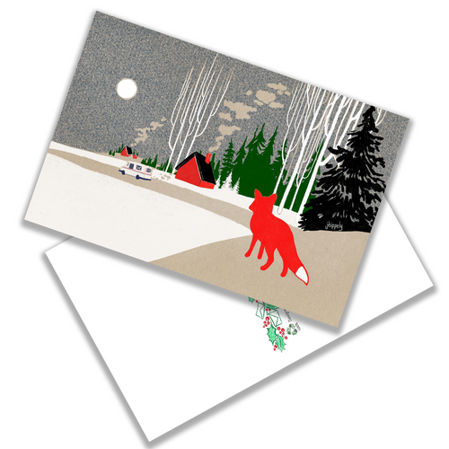 Mail Fox - Winter Postcards for All Postal Fans - Postcrossing - Blank ...