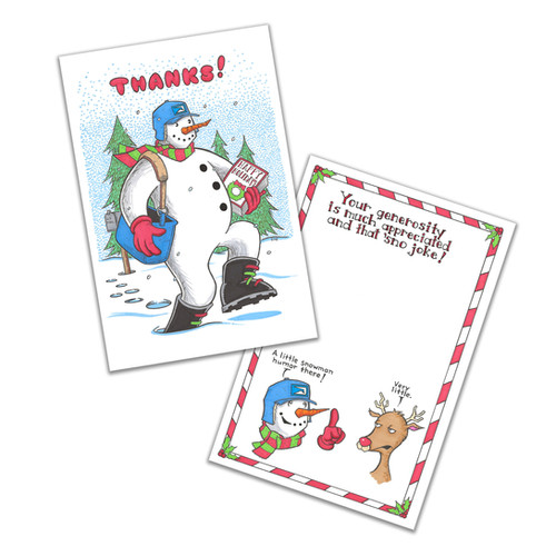 Terry Flippo - Snowman - 50 Thank You Postcards for Mail Carriers - 4x6 ...