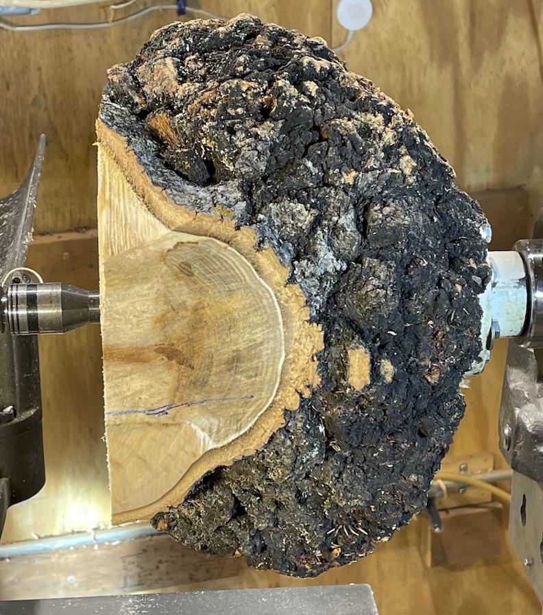 Turning an Aspen Burl