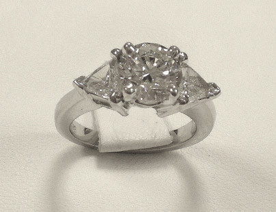 Custom Made Platinum Round Engagement Ring | Heartwear Designs