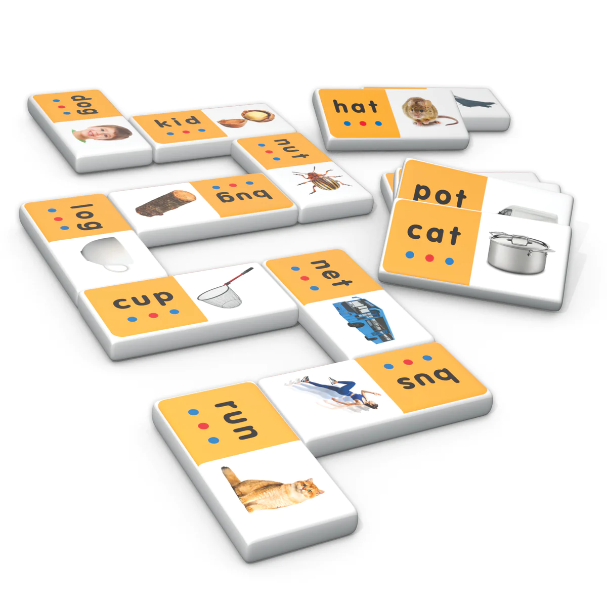 CVC (Phase 2) Learning Dominoes | Erin Arnott Learning