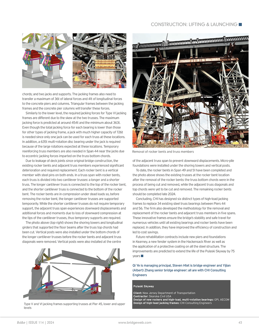 CHI's New Article in Bridge Design & Engineering magazine