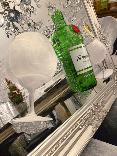 Tanqueray Gin 3D Glitter Art Mirror Picture | 3Dmirroronthewall