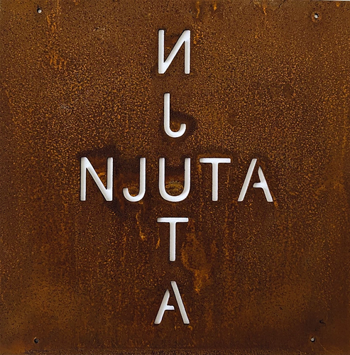 Skylt Rostig Njuta | Garag1