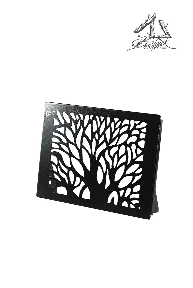 Black Design Tree Iron Plate | BigNose