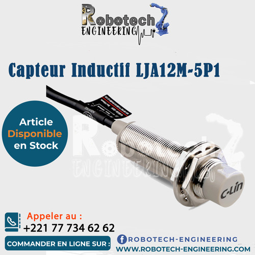 Capteur inductif LJA12M-5P1 | Robotech ENGINEERING