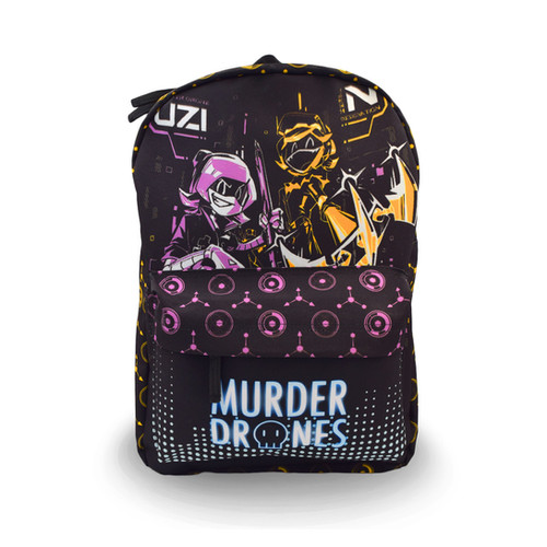 MOCHILA MURDER DRONES NEGRA MERCH BACKPACK | Hypcopop