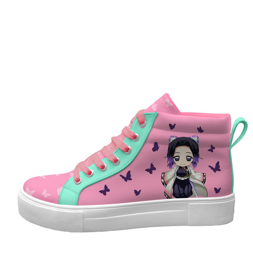 TENIS SHINOBU CHIBI ROSA DEMON SLAYER ANIME BOTITA | Hypcopop