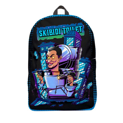 MOCHILA SKIBIDI TOILET NEGRO SERIE BACKPACK | Hypcopop