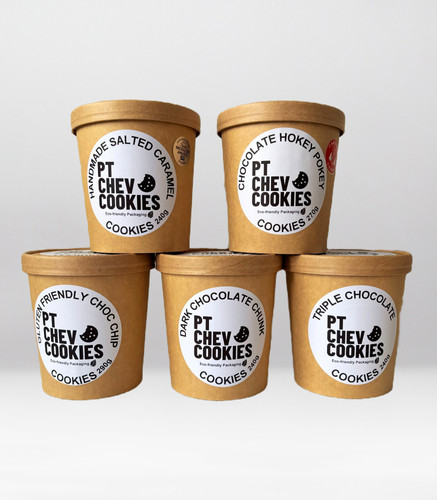 Mixed Box of 5 tubs | Pt Chev Cookies