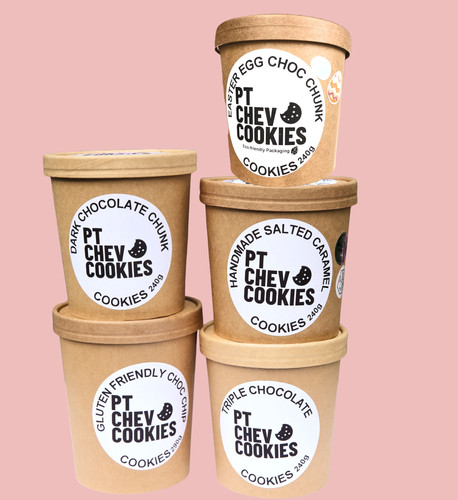 Mixed Box of 5 tubs | Pt Chev Cookies