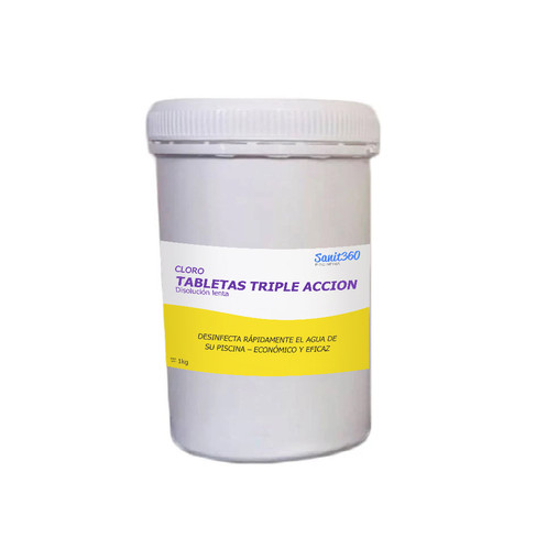 CLORO EN TABLETA TRIPLE ACCIÓN 1 KG | Sanit360