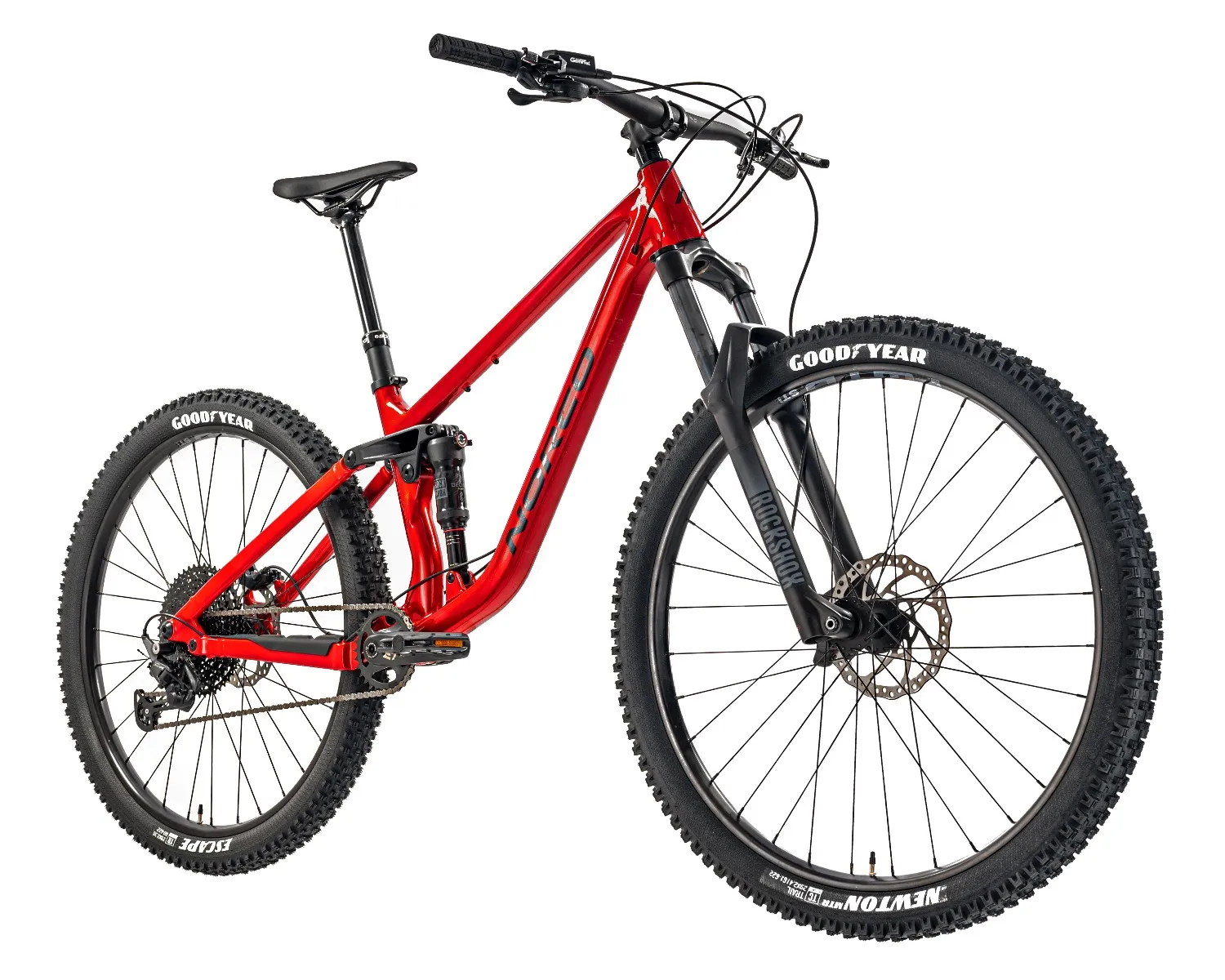 Norco Fluid FS A4 Dual Suspension Mountain Bike Red/Black (2023) | LOOP ...