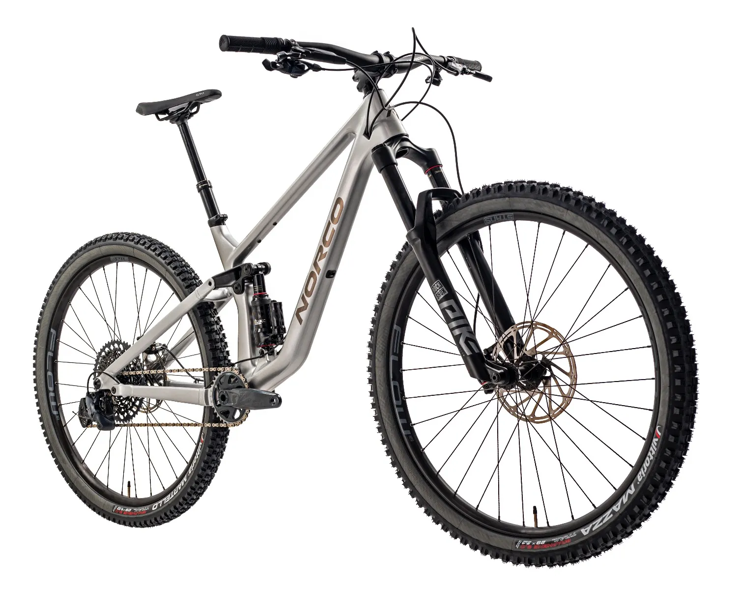 Norco Optic C2 SRAM Mountain Bike Silver/Chrome (2023) | LOOP Cycles