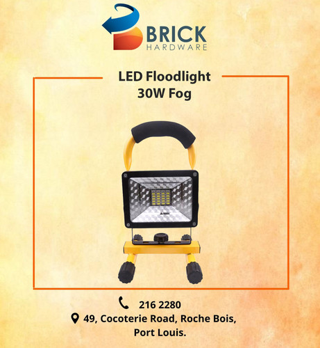 LED Floodlight Chargeable 30W LC5 | Brickhardware