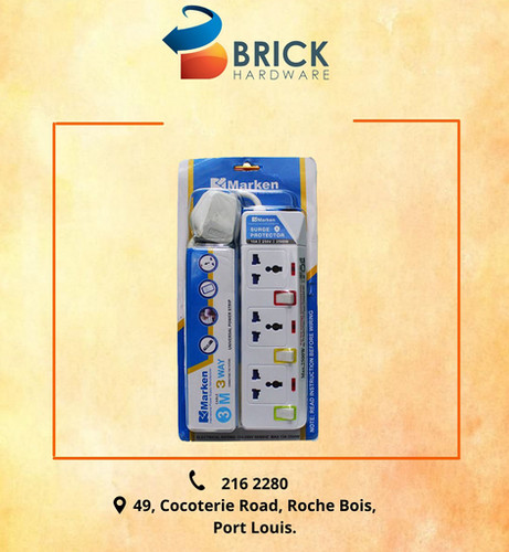 Multiplug Extension Cord 3 way [Narken] | Brickhardware