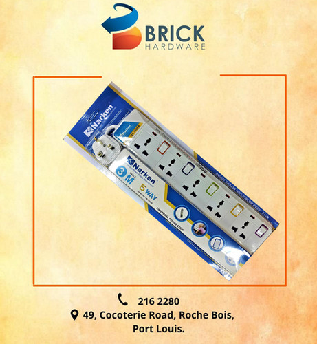 Multiplug Extension Cord 5 way [Narken] | Brickhardware