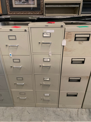 Hon Tan 4 Drawer Vertical File Cabinet | Rosewood