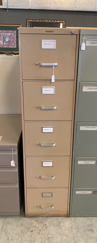 Medium tan “Steelcase”LT filing cabinet | Rosewood