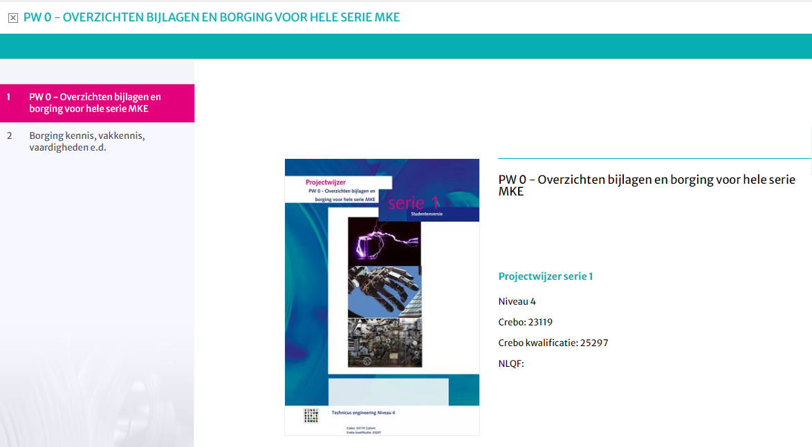 Middenkader Engineering - Projectwijzers Technicus Engineering - Crebo ...